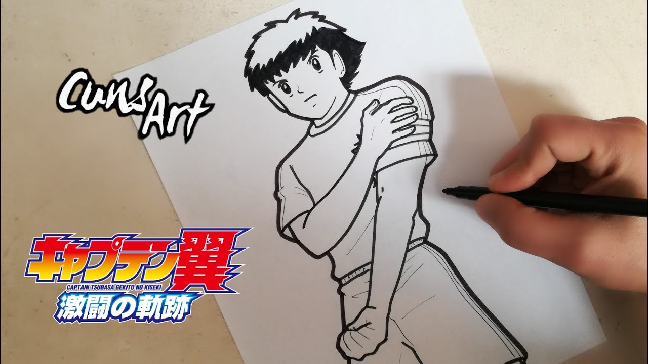 COMO DIBUJAR A TSUBASA OZORA | CAPITAN TSUBASA | how to draw tsubasa ...