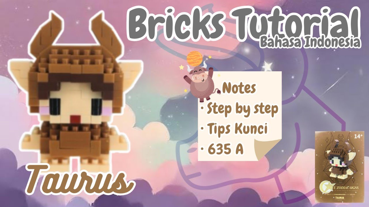 How to Build a Bricks Zodiac Taurus 635A I Tutorial Lego Bricks Mini - YouTube