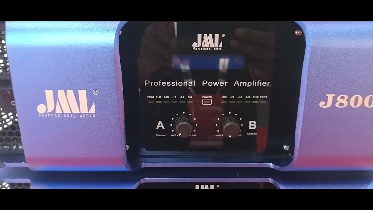 JML J-8000 Amplifier 5.5" voice Coil 8=Ohm 1800W 4=Ohm 2800W 2=Ohm ...