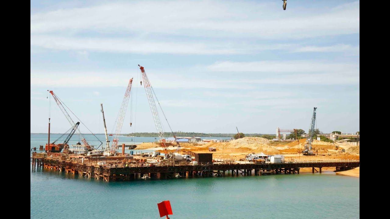 Jinsi bahari ilivyosogezwa kuruhusu upanuzi Bandari ya Mtwara - YouTube