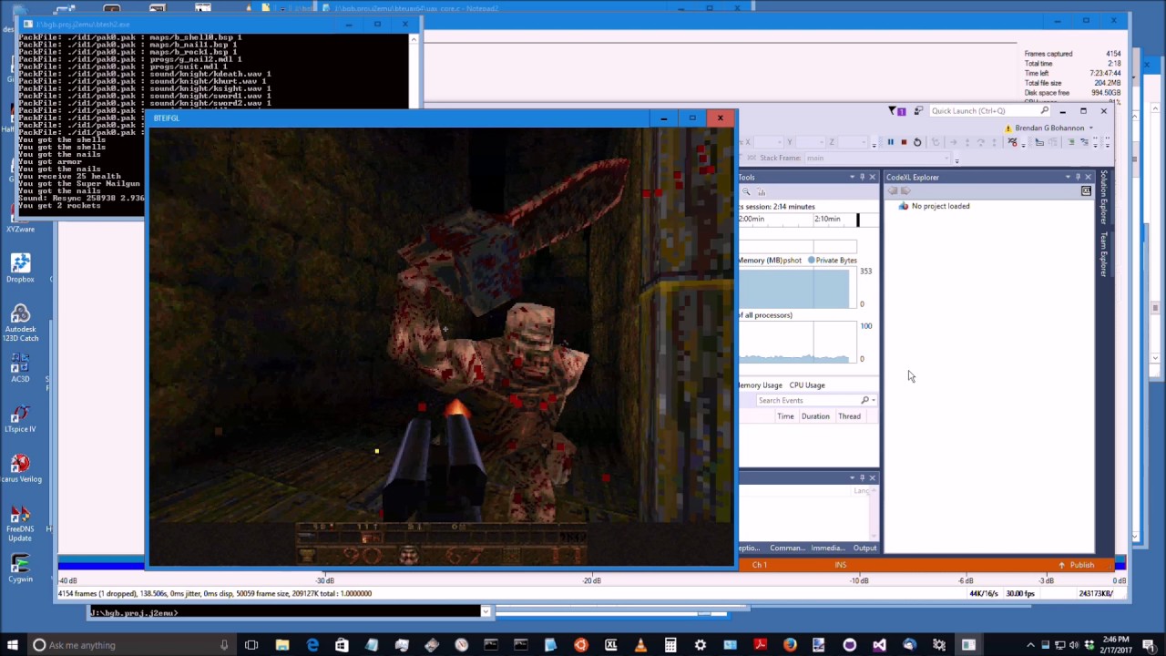 SHx Emulator 2: Quake Test 1 - YouTube