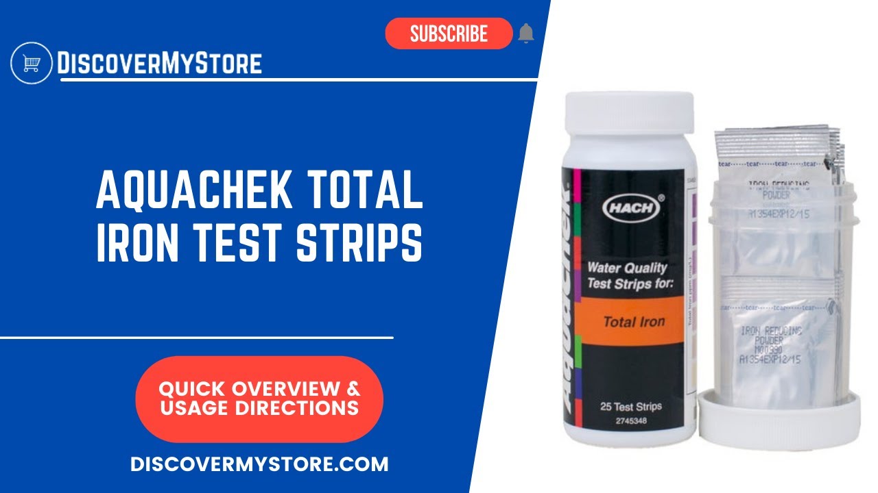 AquaChek Total Iron Test Strips - YouTube