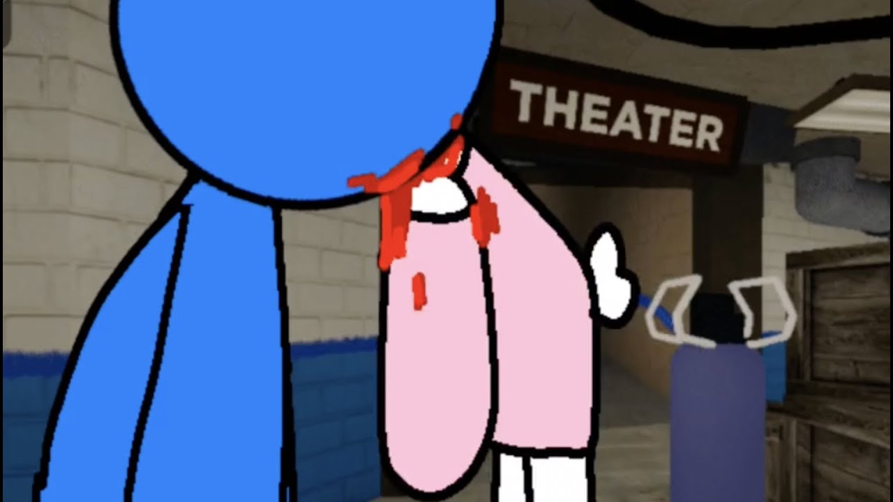 Blue meme ate pink "bit off her head" | blue x green kiss and pink meme ...