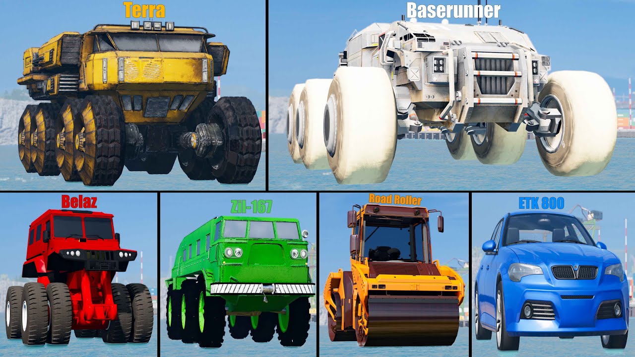 Giant Machines Fight #4 - Beamng drive - YouTube