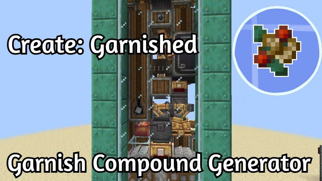 Create: Garnished, Garnish Compound generator, Build Guide. - YouTube