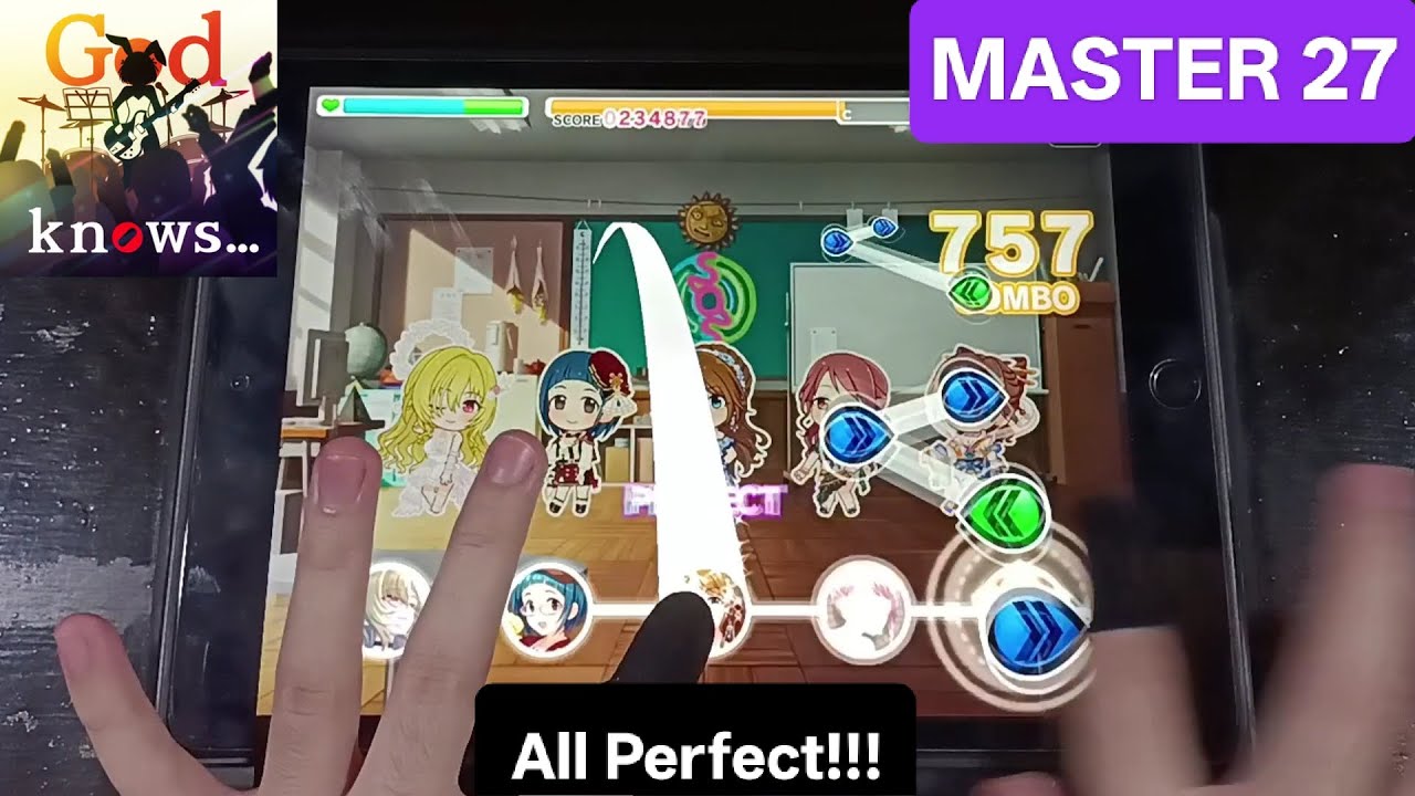 [デレステ] God knows... - [MASTER 27]「手元動画/All Perfect」 - YouTube