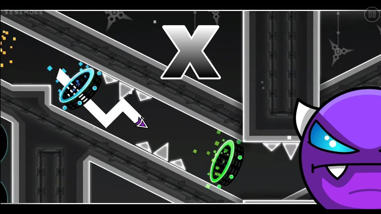 "X" 100% By TriAxis [All Coins] - Geometry Dash - YouTube