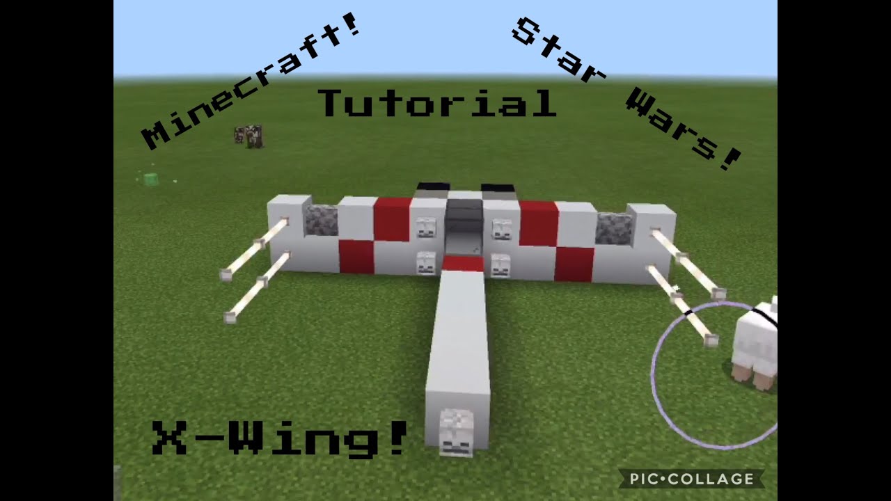 How To Build A Simple Star Wars Minecraft X-Wing! - YouTube