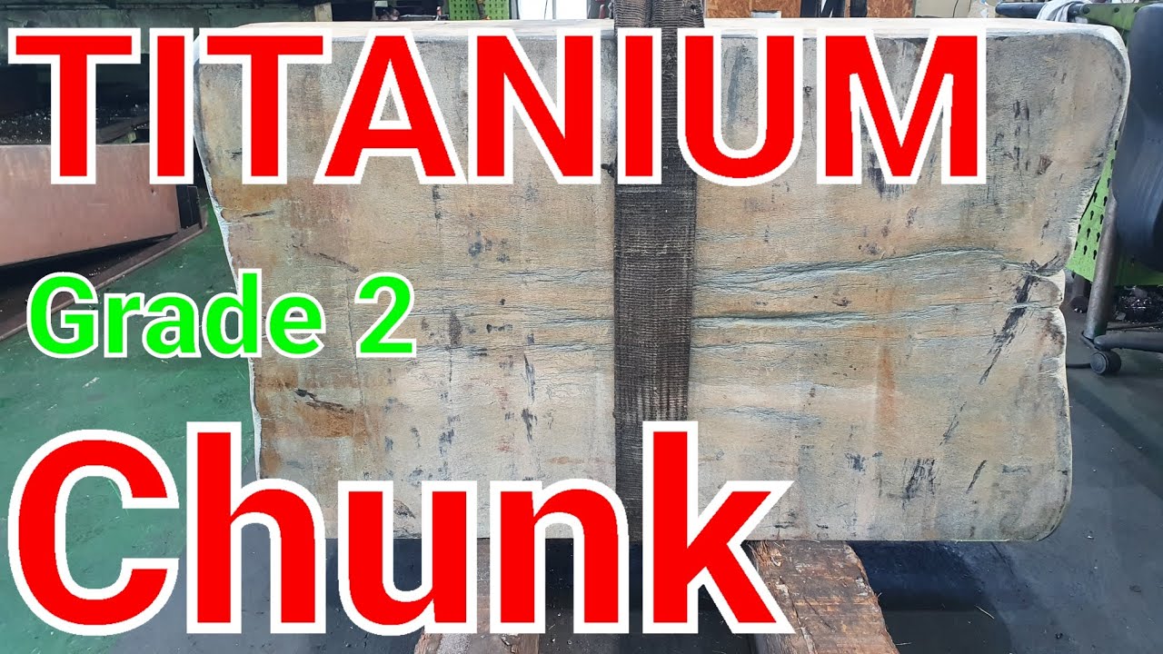Grade 2 Titanium chunk machining - YouTube
