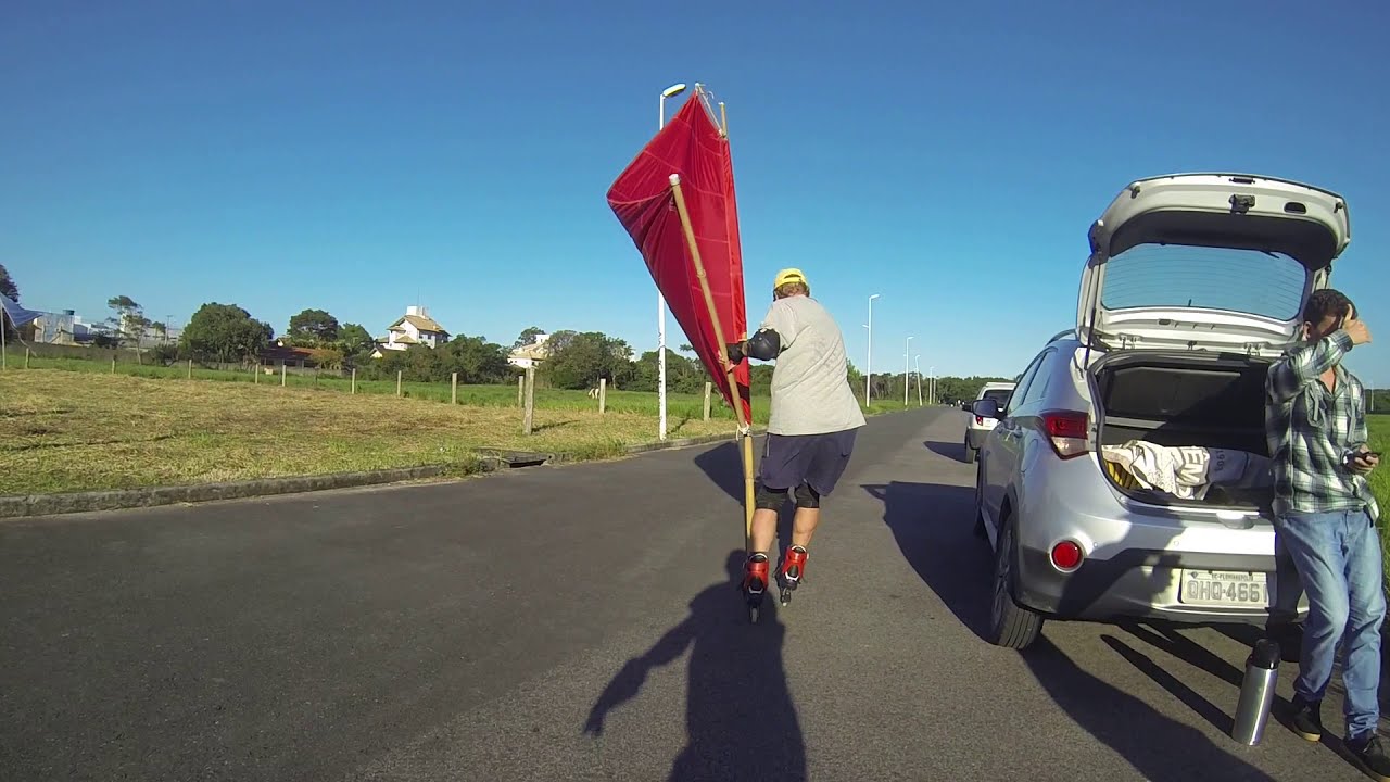 Inline skate sailing Florianópolis - Jurgen Sand - YouTube