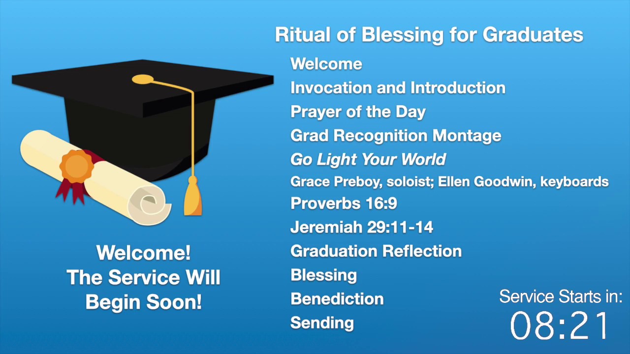 A Ritual of Blessing for Graduates: May 27, 2020 - YouTube