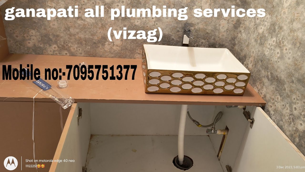 Table top wash basin installation .... - YouTube