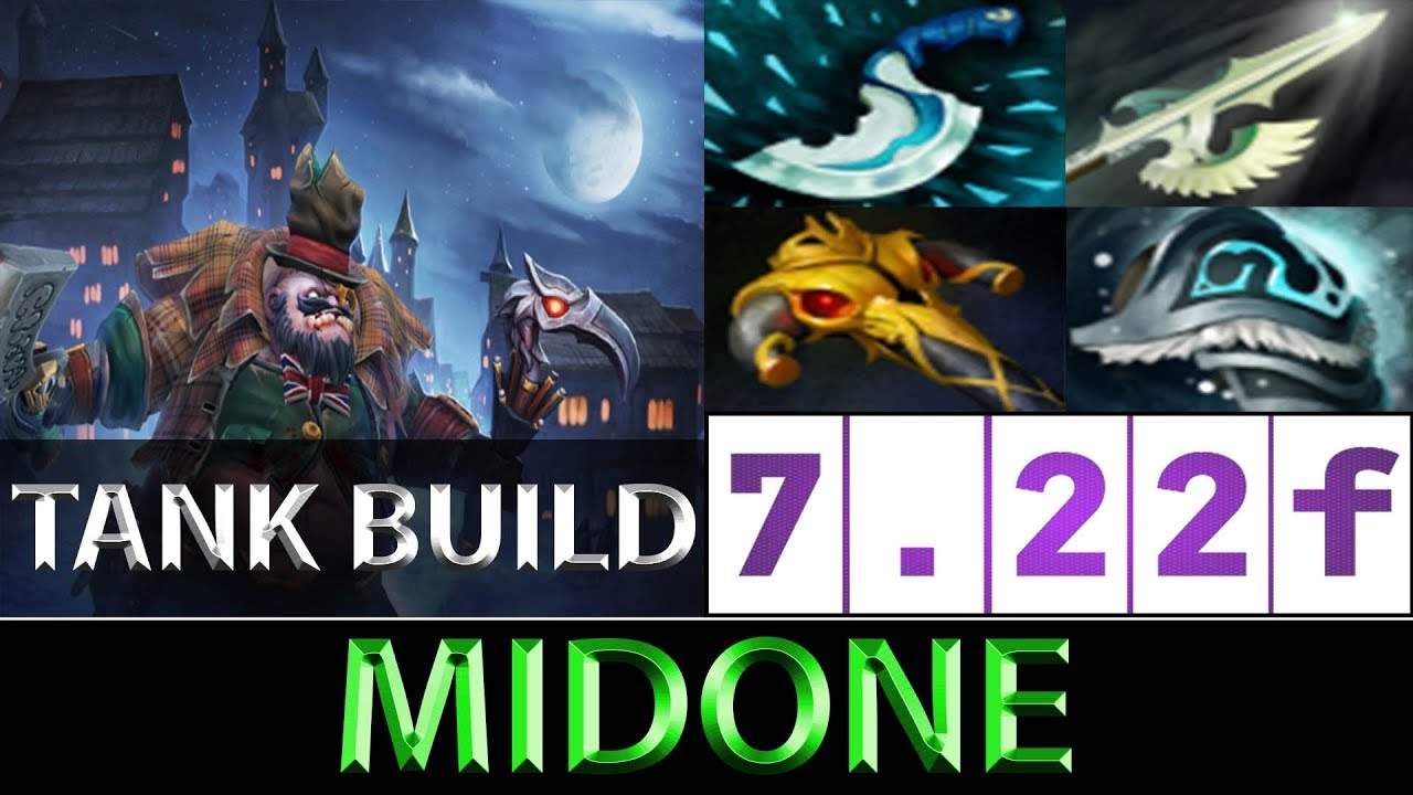 MidOne [Pudge] The Tank Build 20 Assists Dota 2 7.22f - YouTube