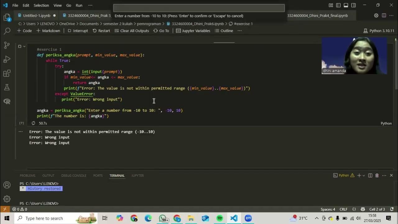 PEMROGRAMAN 2 | Runtime Error and Exception - YouTube