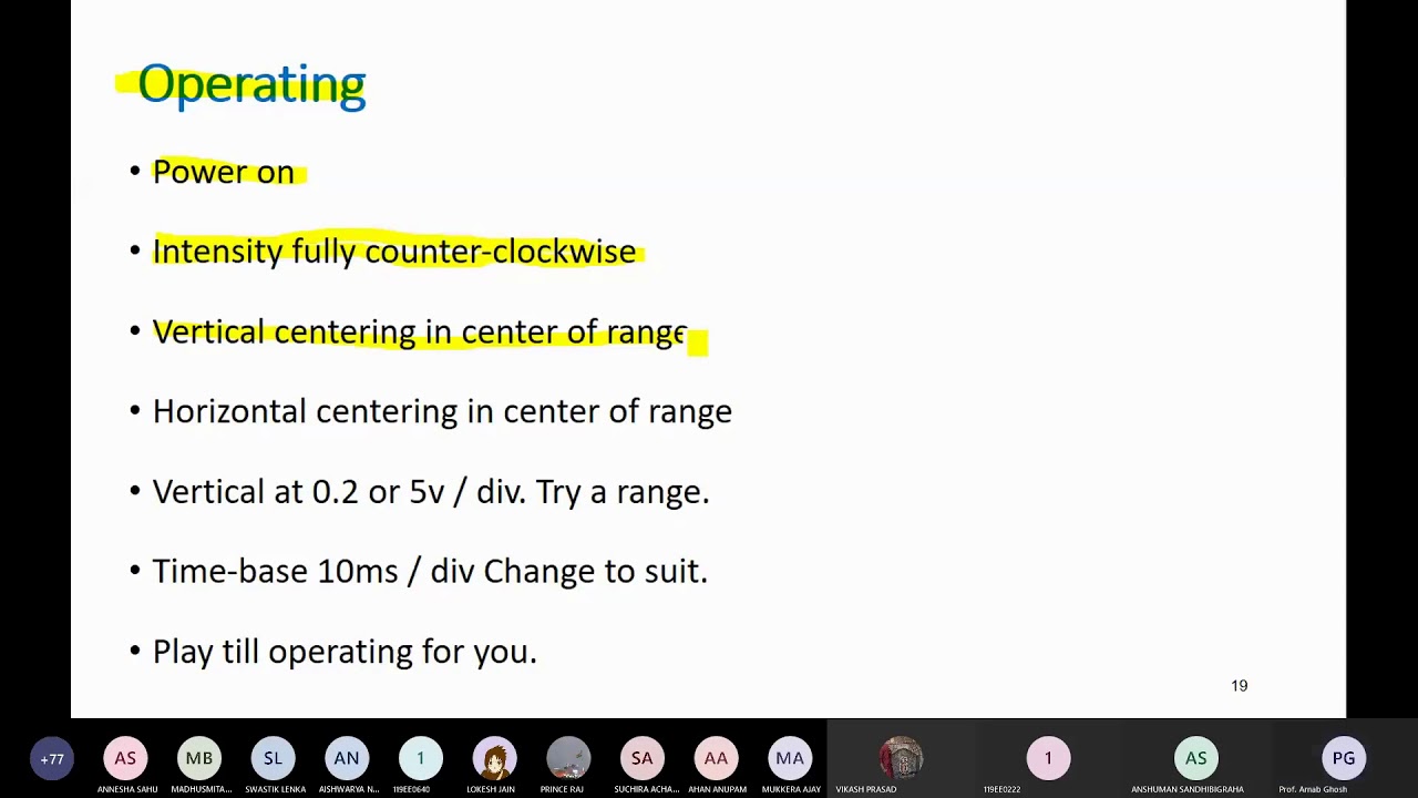 Lecture 34: CRO - Electrical Measurement and Instrumentation ...
