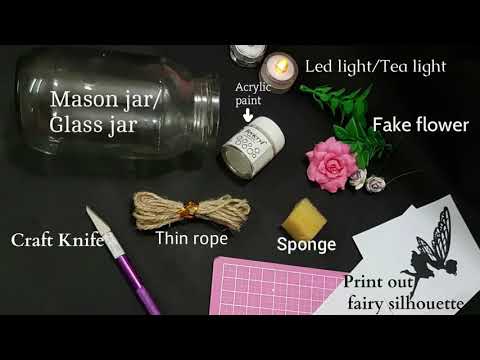 Fairy Lantern Tutorial/DIY: Fairy Glow Jars | No Tissue Paper | - YouTube