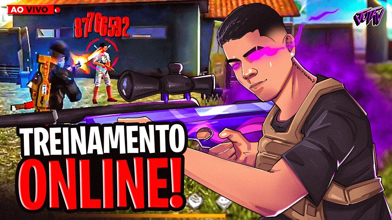 🟣 FREE FIRE AO VIVO 🟣 TREINO DE TODO DIA 🟣 FX JOTAV 🟣 #100K - YouTube