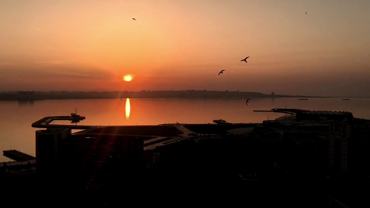 Baku, Azerbaijan, timelapse Sunrise May 2020 - YouTube