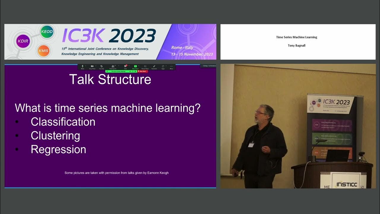 "Time Series Machine Learning" Prof. Tony Bagnall (IC3K 2023) - YouTube