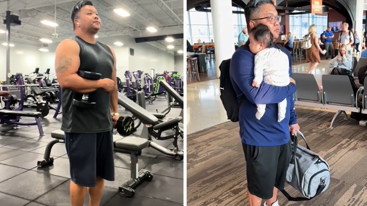 Dad does the perfect workout at the gym #shorts - YouTube