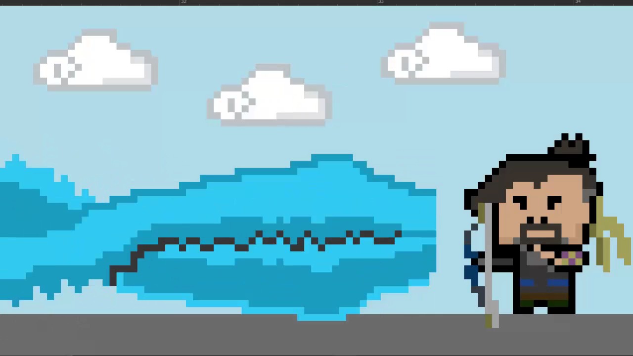 Animación Pixel Art 2 - Overwatch Hanzo- Yeahsaurio - YouTube