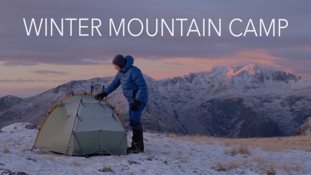 SUB ZERO Winter MOUNTAIN CAMP in SNOW - YouTube