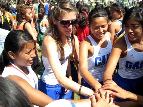 Gahr HS Girls Cross Country Cheer - YouTube