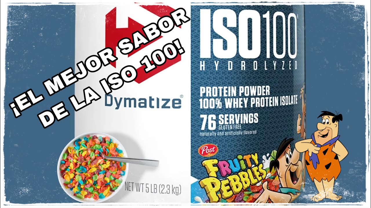 ISO 100 DE DYMATIZE SABOR FRUITY PEBBLES REVIEW. | DE LOS MEJORES ...