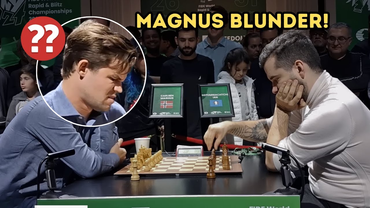 Magnus Carlsen Makes An Unbelievable Blunder And Loses vs Ian ...