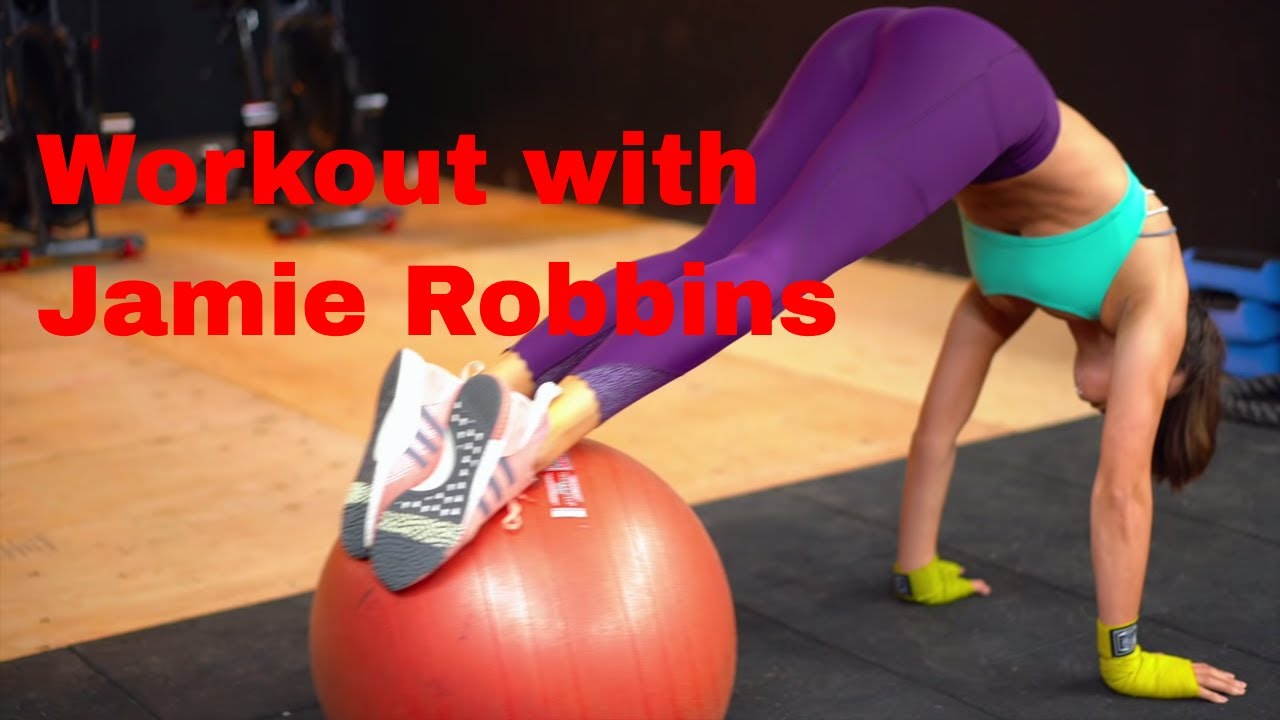 Workout With Model Jamie Robbins from UCLA Volleyball - YouTube