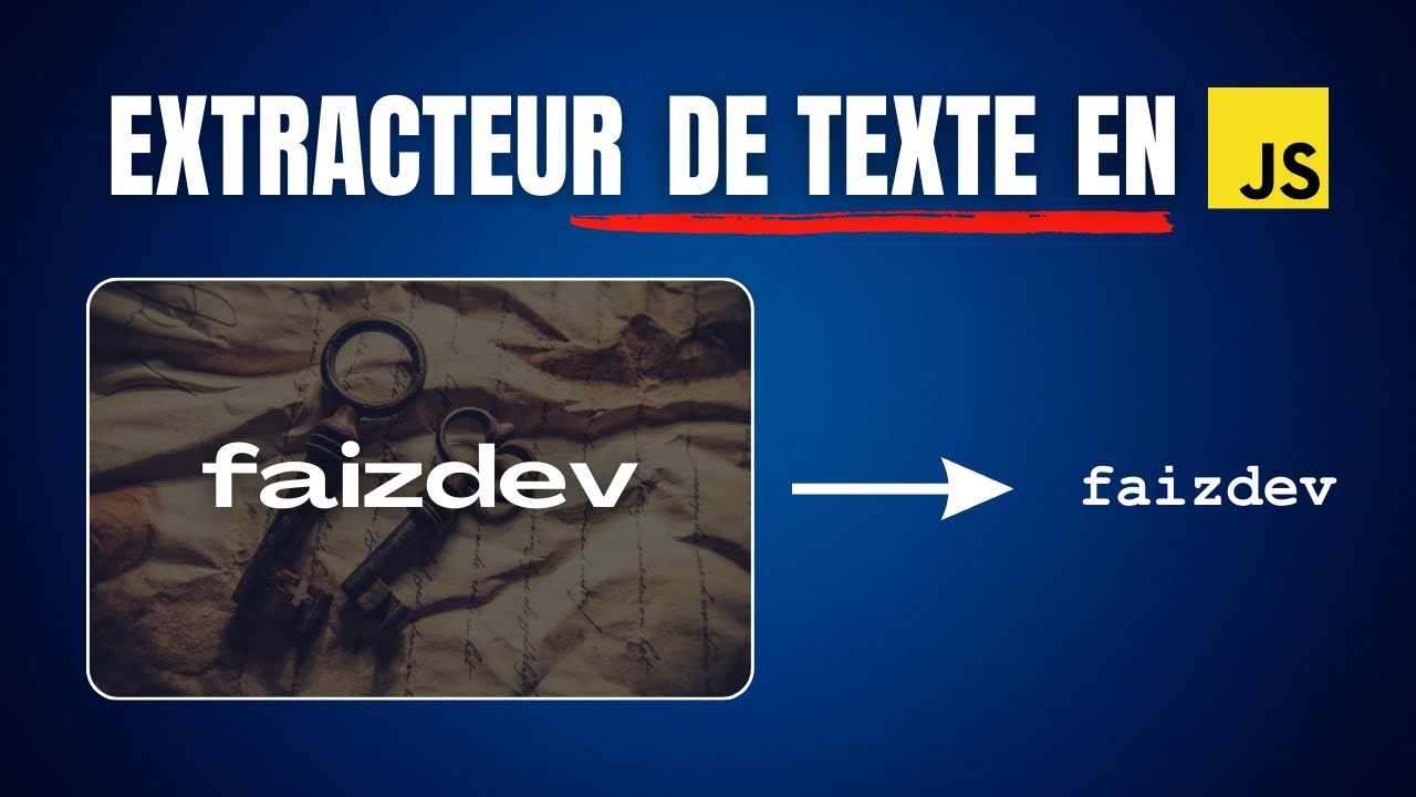Comment extraire du texte d'une image en Javascript - YouTube