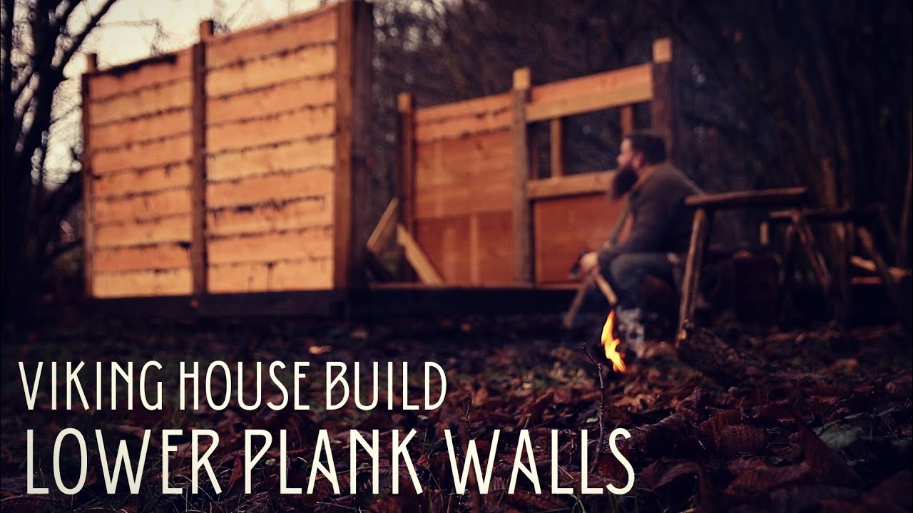 Building a VIKING House with Viking Tools | The Lower Walls | Part 6 of ...
