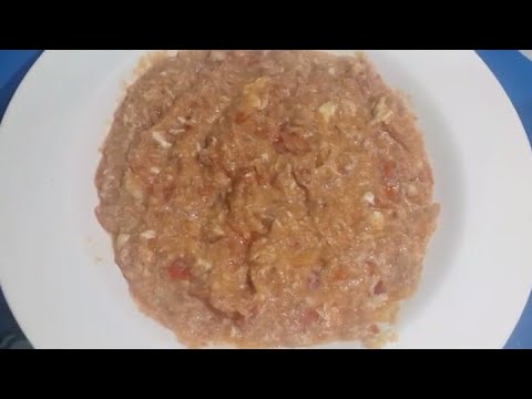 Kapampangan Recipe/Sauteed tomatoes with egg/ginisang kamatis na may ...