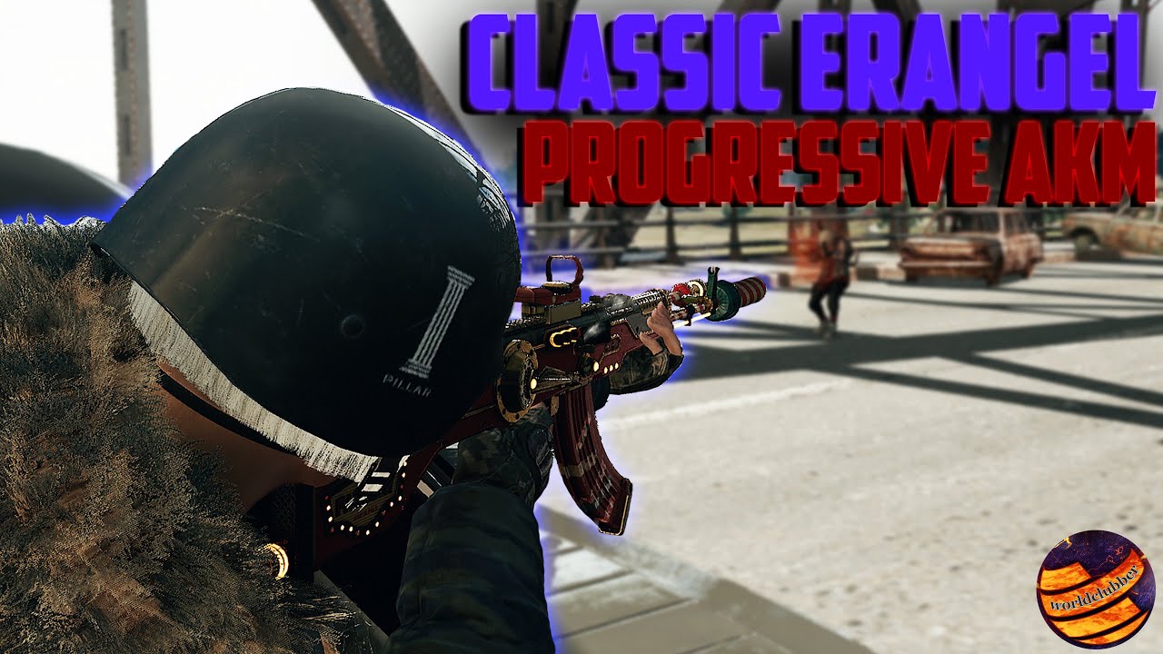 PUBG ERANGEL CLASSIC WITH STUNNING PROGRESSIVE AKM SKIN - YouTube