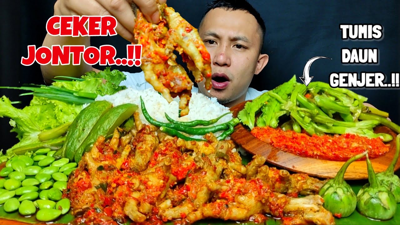 CEKER JONTOR‼️TUMIS GENJER, LABU SIAM REBUS, LALAPAN MENTAH - YouTube