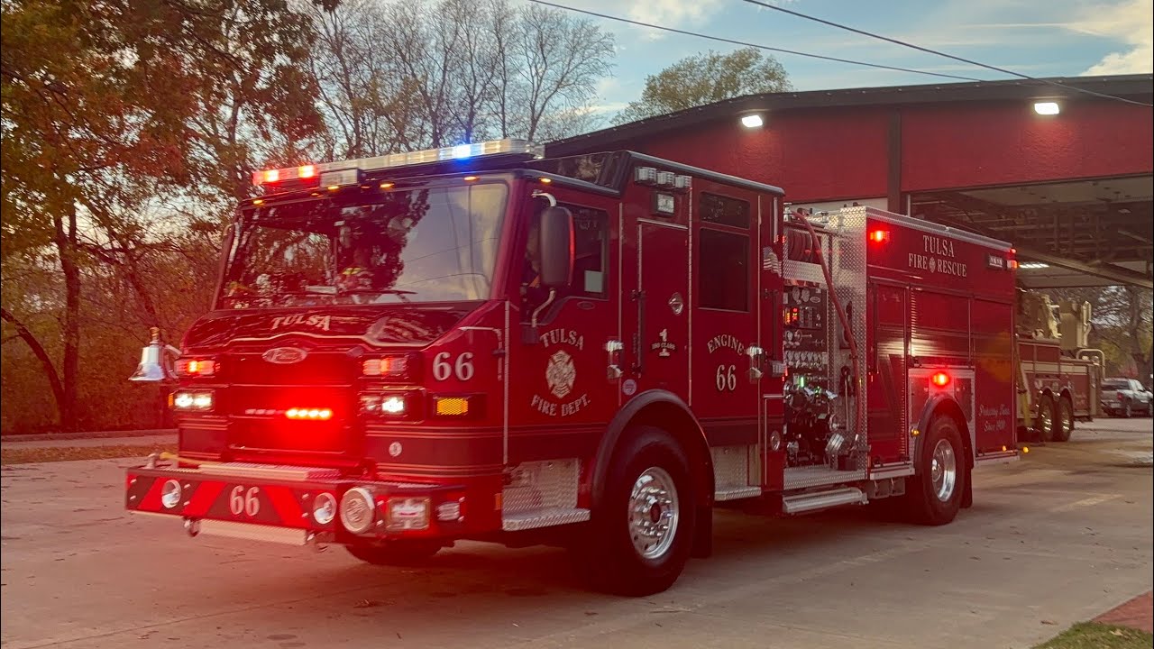 *FIRST EVER VIDEO* Tulsa Fire Department - BRAND NEW Engine 66 ...
