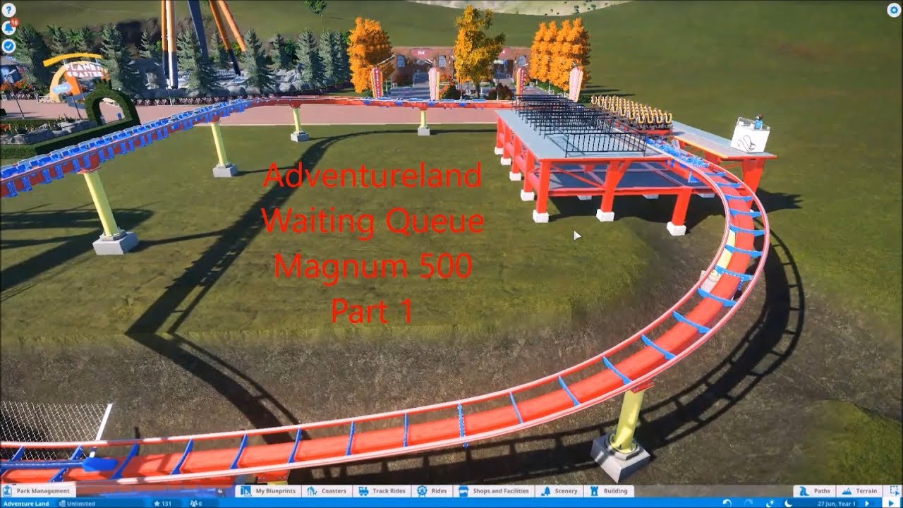 Adventureland #012 First Rollercoaster queue part 1 - YouTube