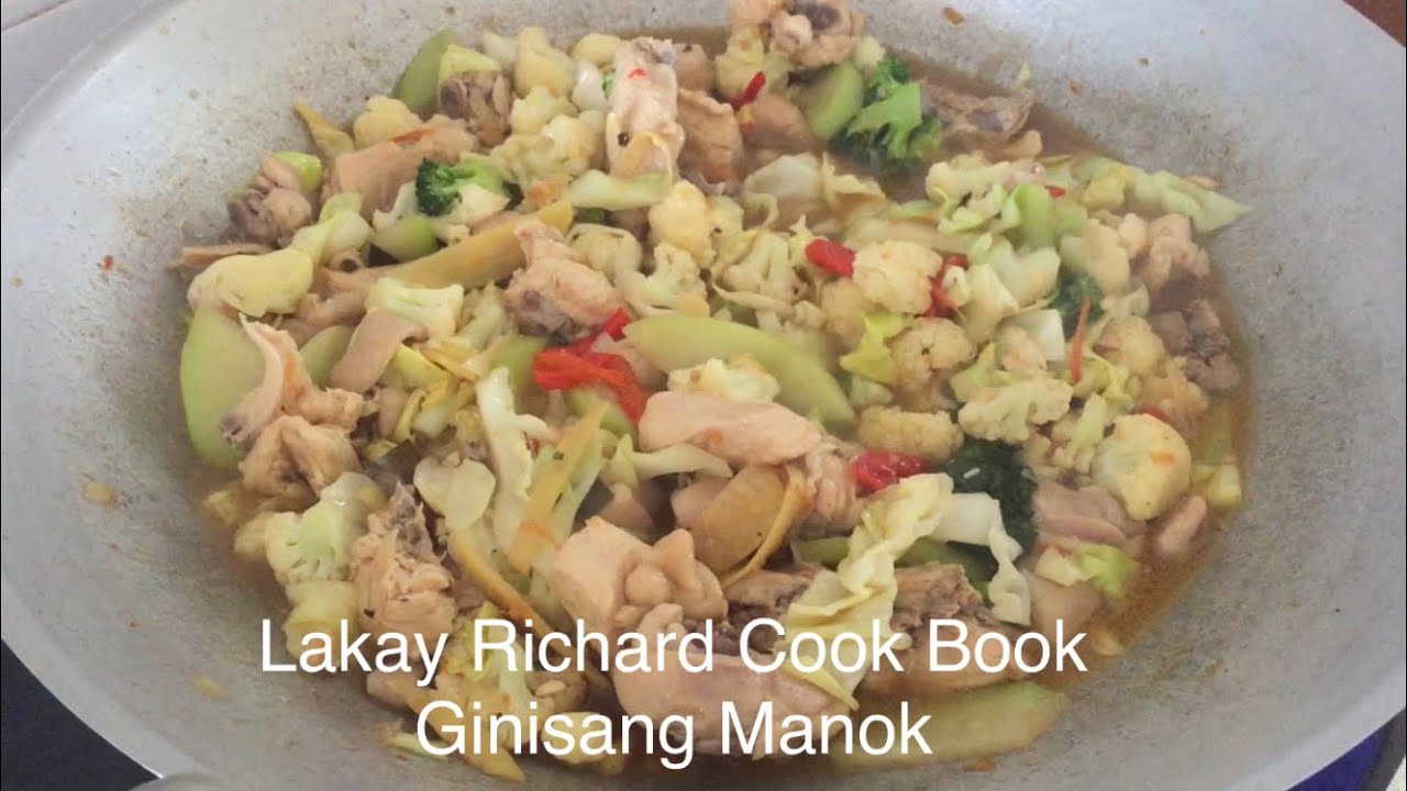 Ginisang Manok with vegetables (Brocolli, cauliflowers and cabbage ...
