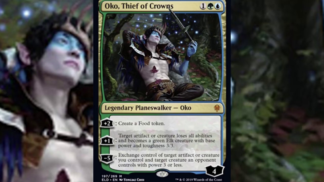 Oko, Thief Of Crowns - Awesome Throne Of Eldraine Spoiler Cards - YouTube