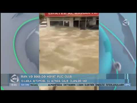İran və BƏƏ-də həyat iflic olub: 10-larla avtomobil su altında qalıb, ölənlər var