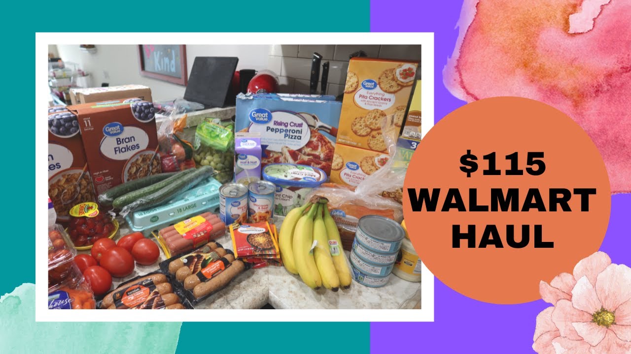 $115 Weekly Walmart Grocery Haul | October 2022 | Family of 4 - YouTube