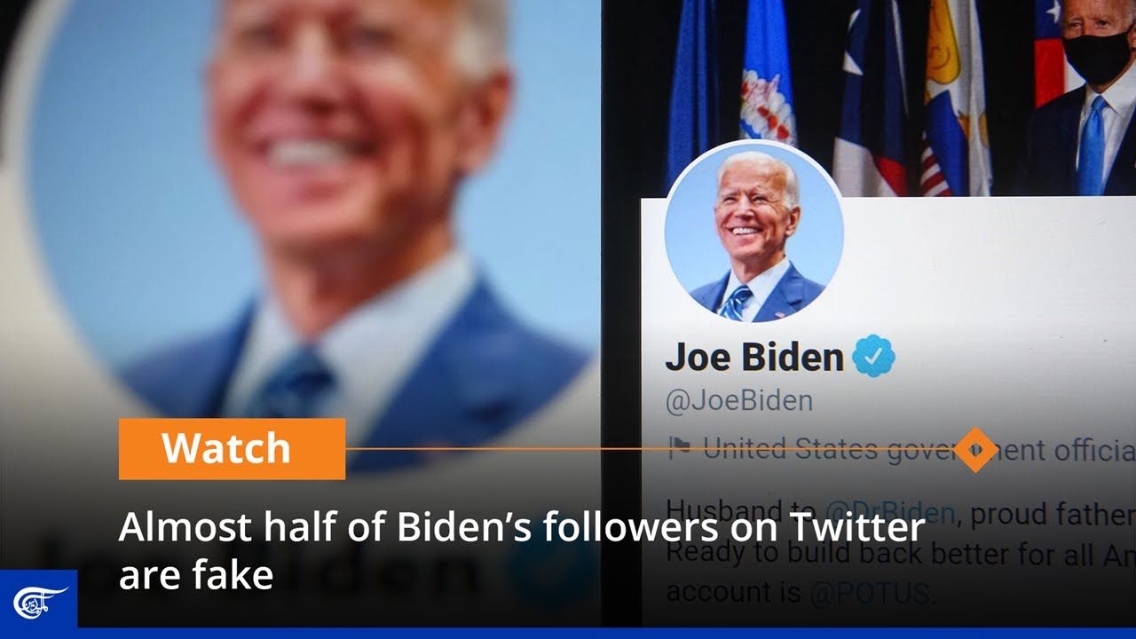 Almost half of Biden’s followers on Twitter are fake - YouTube
