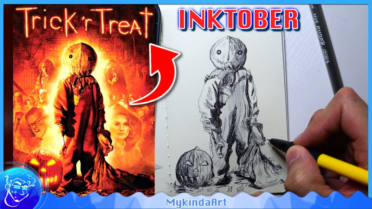 How to Draw Trick 'r Treat - Sam with Lollipop | Inktober Halloween ...