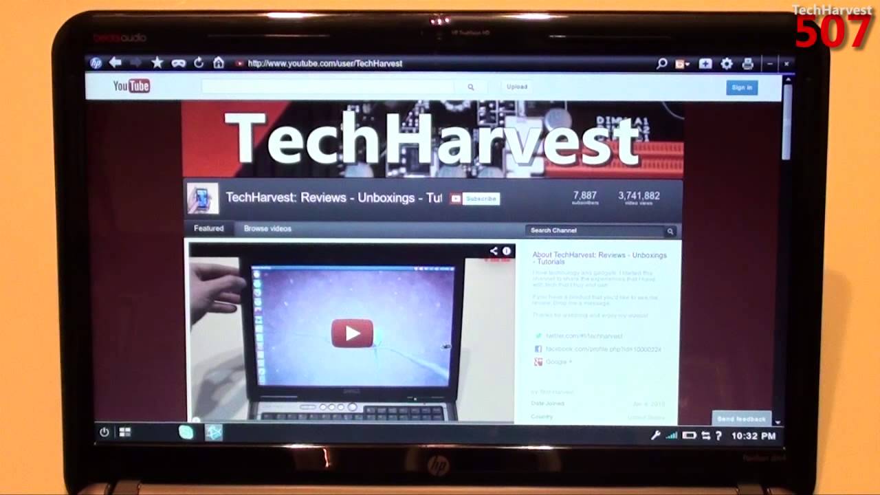 HP QuickWeb On The HP Pavilion DM4 3055 DX: Overview - YouTube