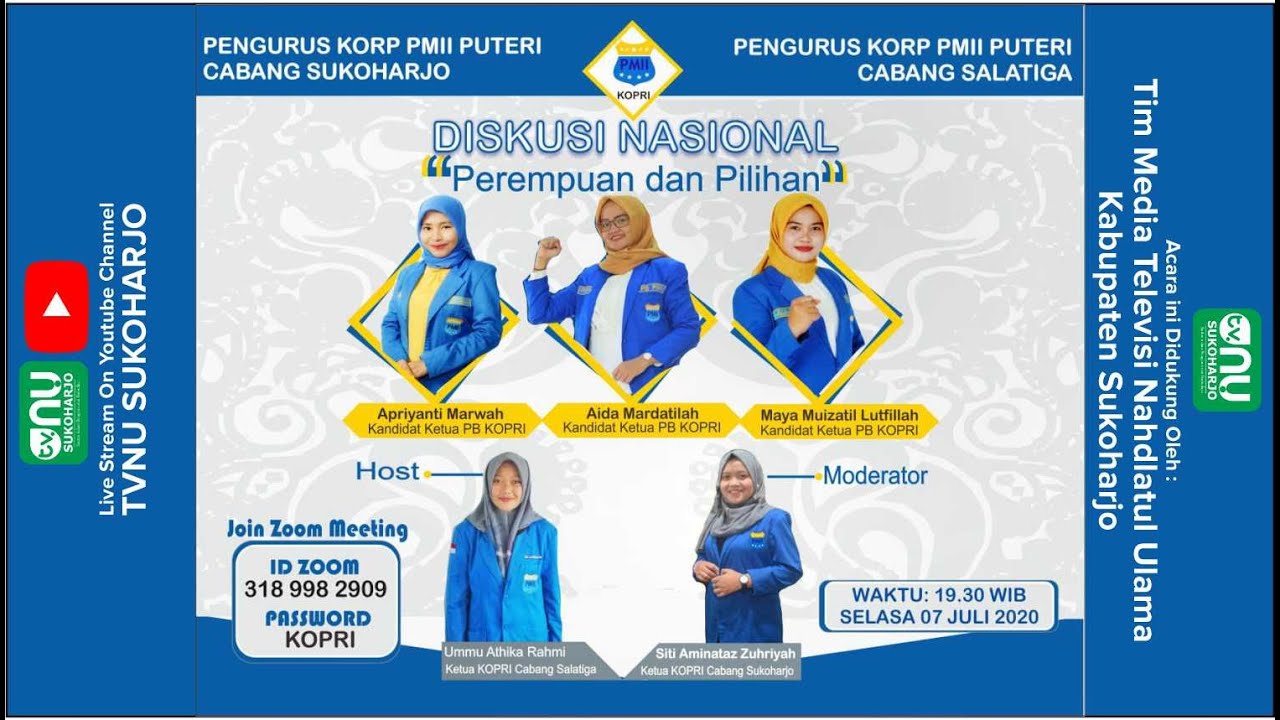 DISKUSI NASIONAL - "Perempuan & Pilihan" - KOPRI PMII Cabang Sukoharjo ...