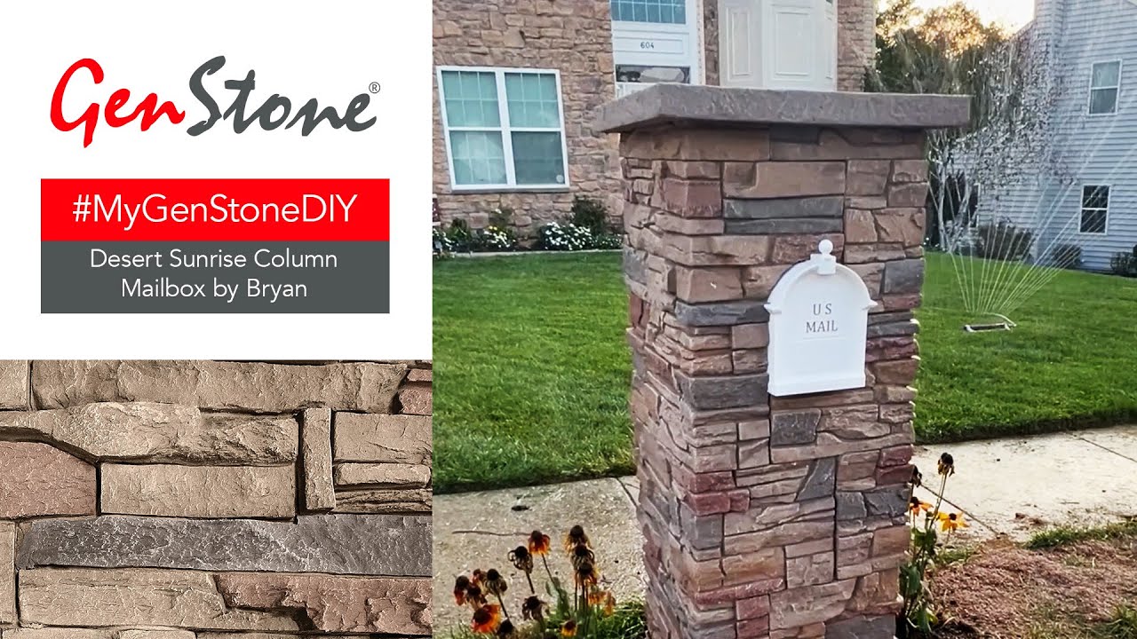 Upgrade Your Mailbox 🏚🔜🏠 with GenStone Columns #mygenstonediy - YouTube