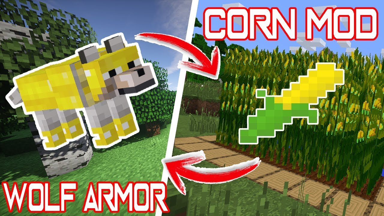 SIMPLE CORN/WOLF ARMOR MOD 1.11.2 | Mods Karmaland 3 | Minecraft Review ...