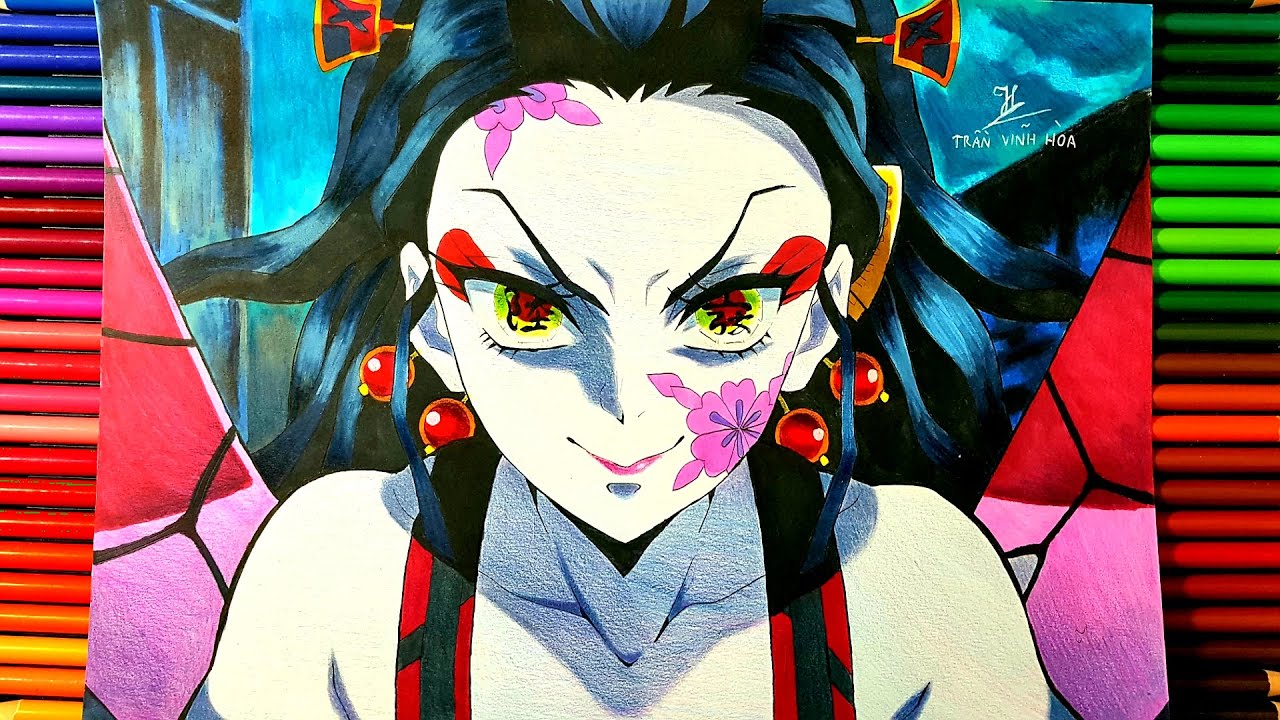 Drawing DAKI from Kimetsu no Yaiba (Demon Sayer) | HoaF Art - YouTube