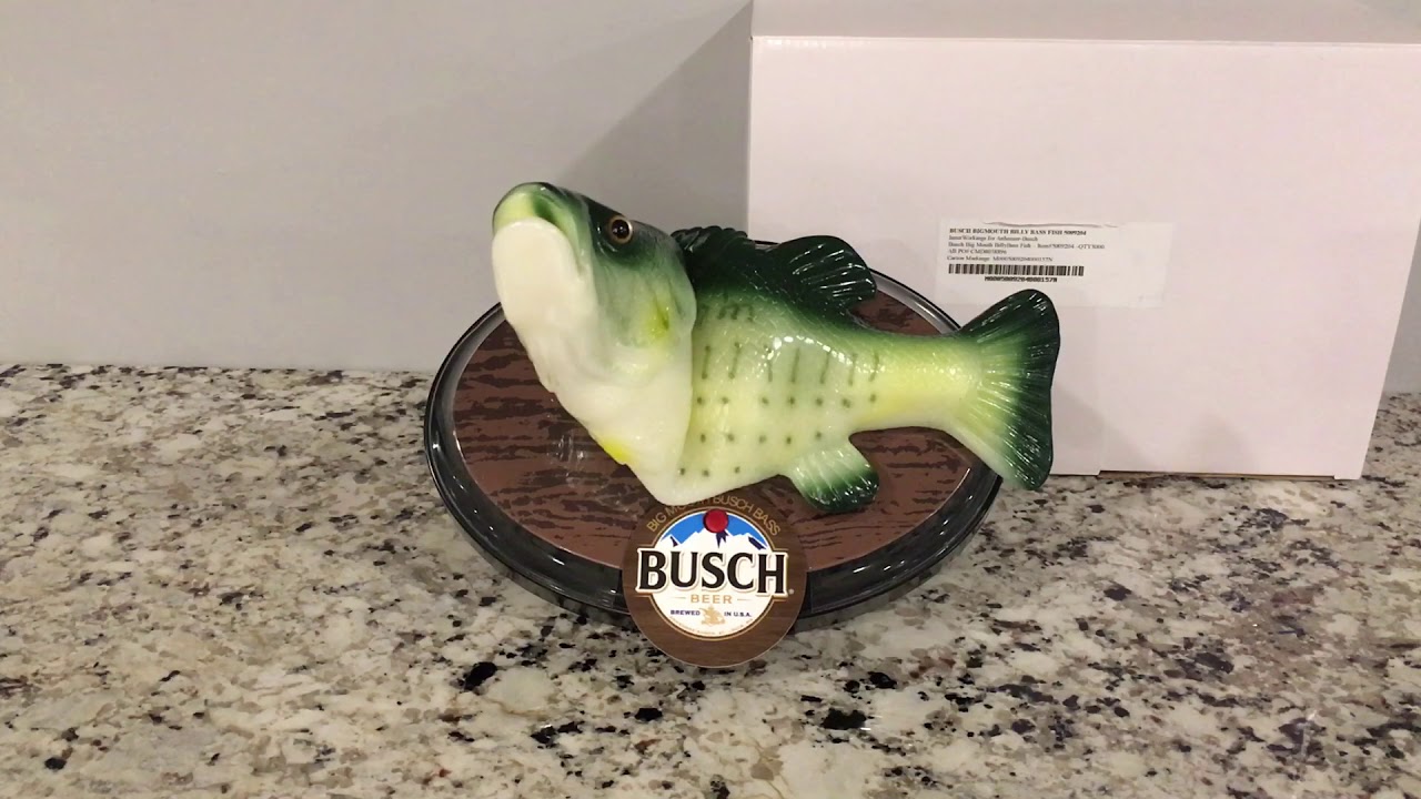 Busch Beer singing fish "BIG MOUTH BUSCH BASS" - YouTube