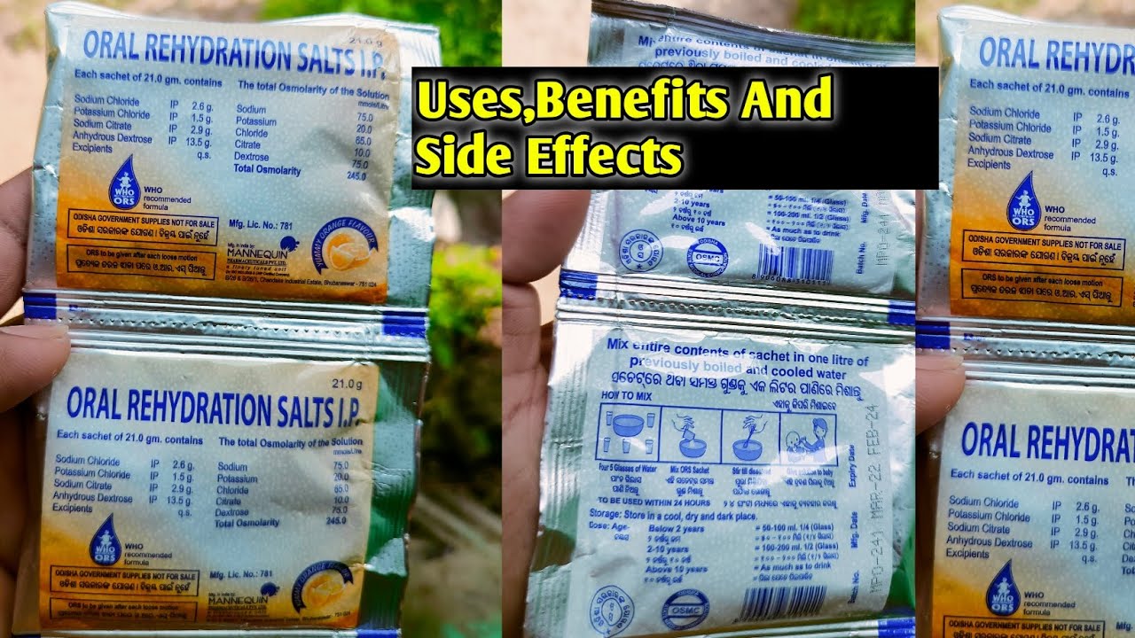 ORAL REHYDRATION SALTS I.P. Uses,Benefits And Side Effects And Right ...